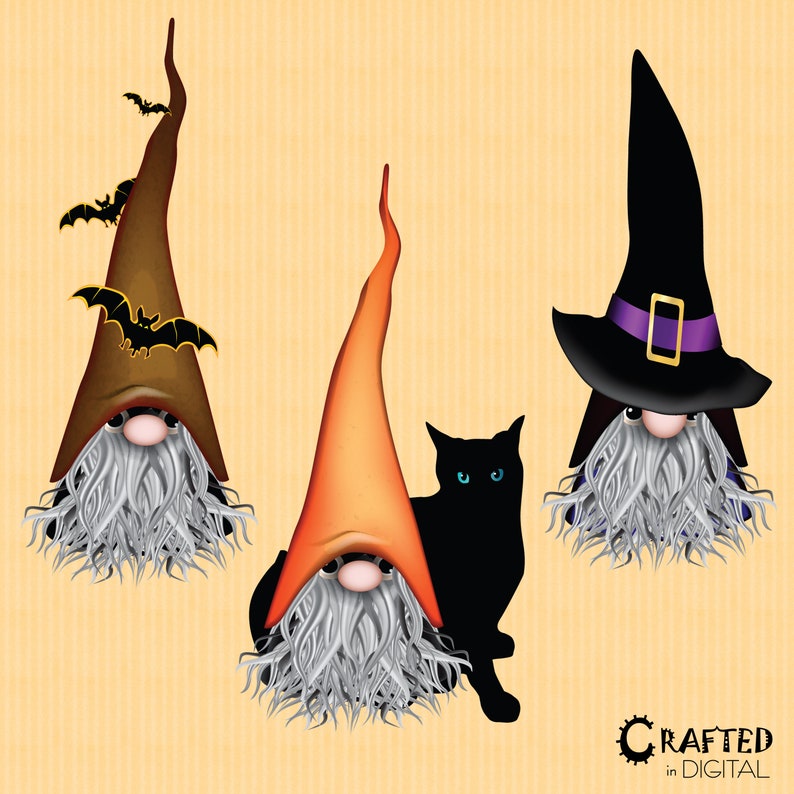Halloween Gnomes - Cute Halloween Clipart Collection - Etsy Canada