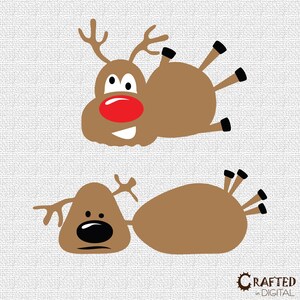 Reindeer Cut File Collection, Christmas Cut Files - Svg/dxf/eps/png ...