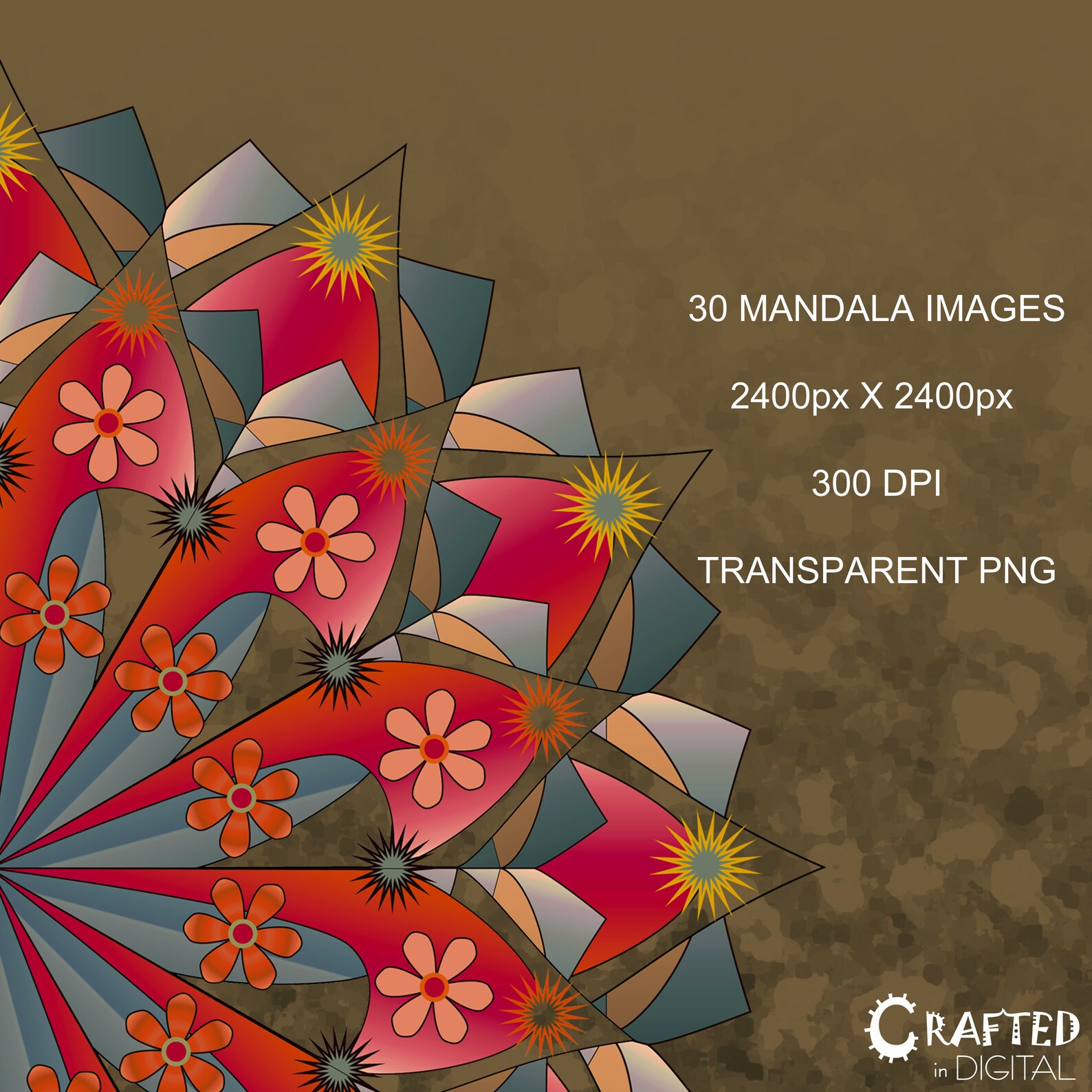 30 Fall/autumn Mandalas & Mandala Overlays Clipart - Etsy