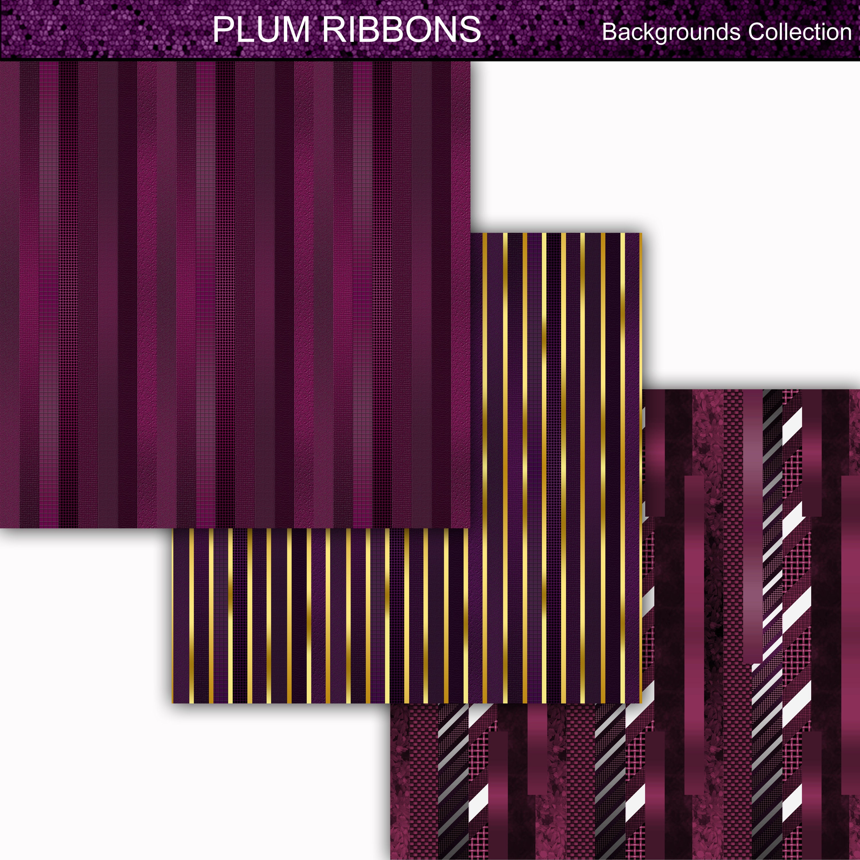 Plum Ribbons 16 Seamless Striped Wavy Textured Ribbon | Etsy