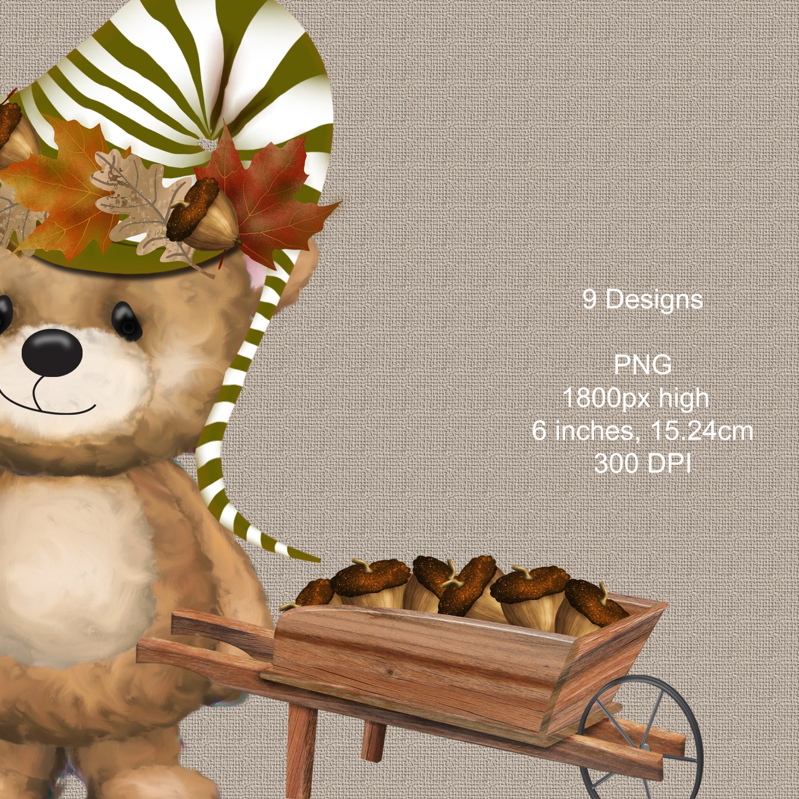 Autumn Teddy Bears Fall Teddy Bears Fall Clipart Collection - Etsy