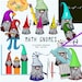Math Gnomes Clipart Collection - Etsy