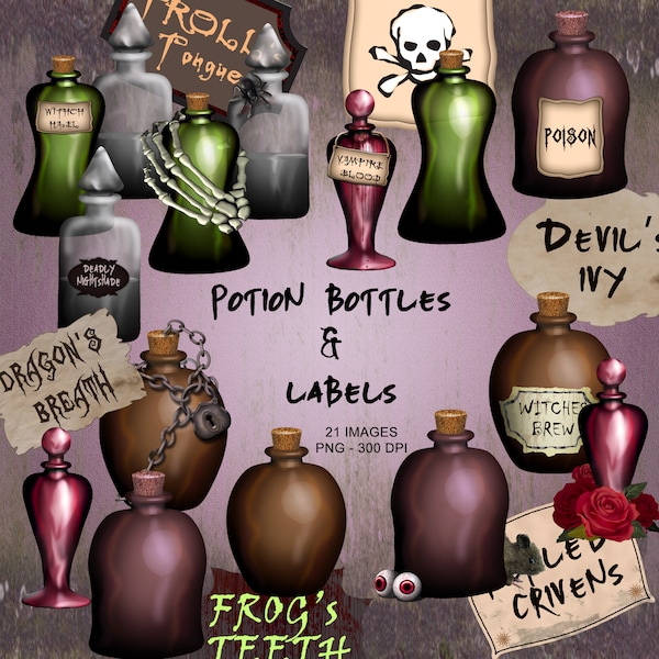 Potion Label Png - Etsy