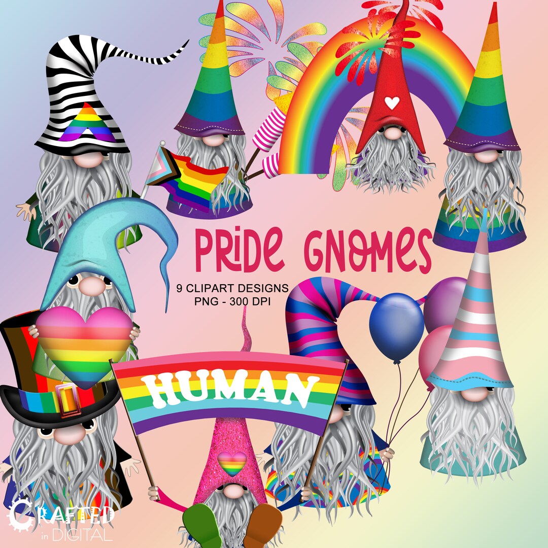 Pride Gnomes - LGBTQ+ Clipart Collection - Etsy