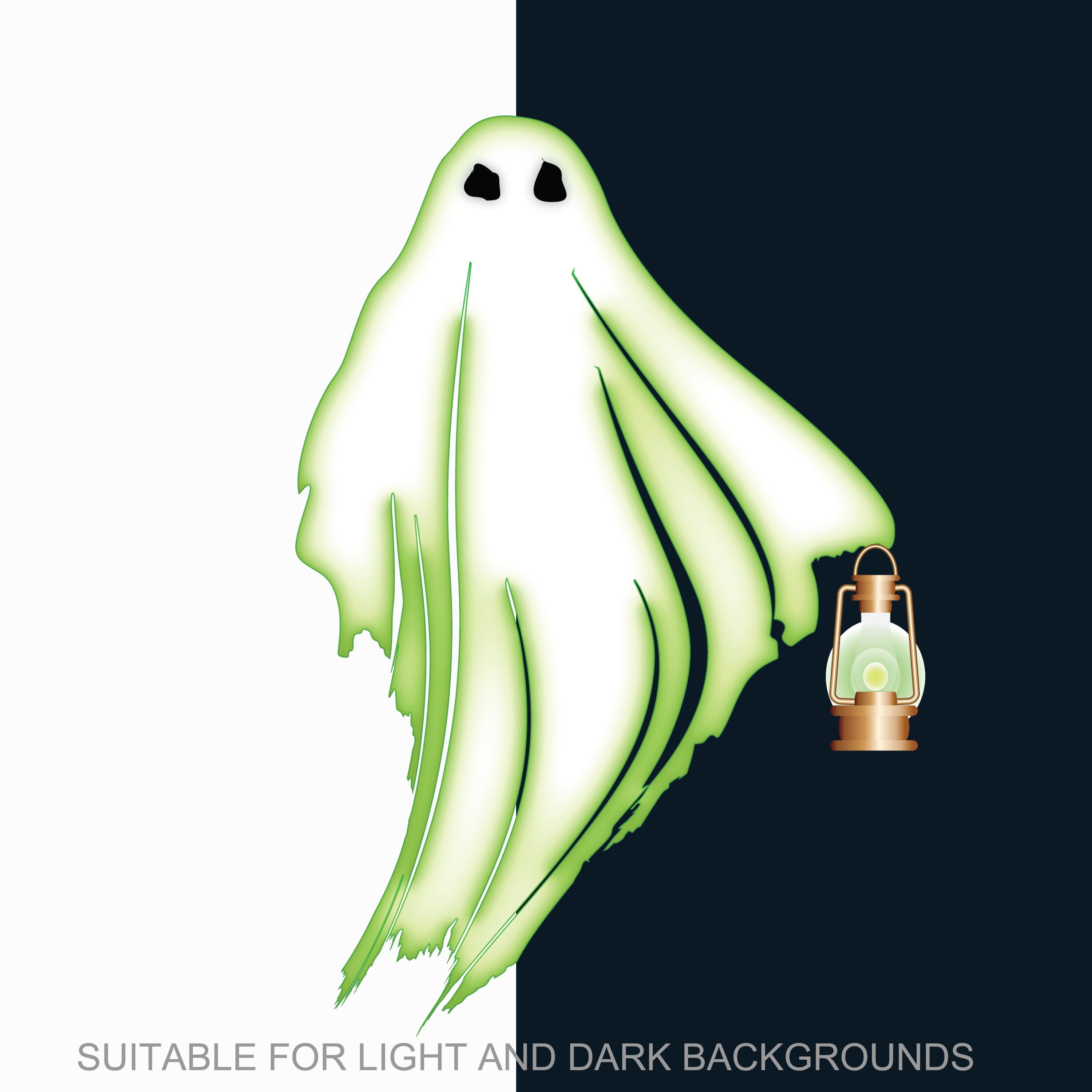 Halloween Ghosts 2D Vector Ghosts & 3D Photorealistic Ghosts | Etsy