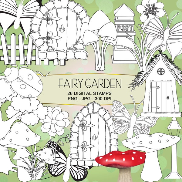 Fairy Digi Stamps - Etsy