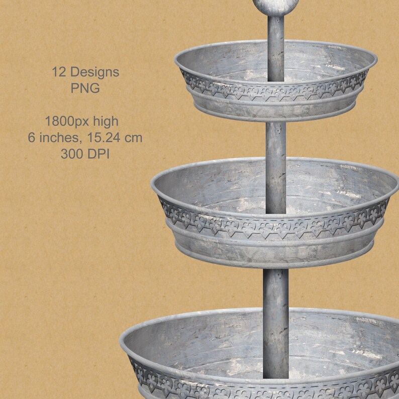 Rustic Food Display Stands Clipart Collection | Etsy