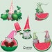 Watermelon Gnomes - Summer Clipart Collection - Etsy