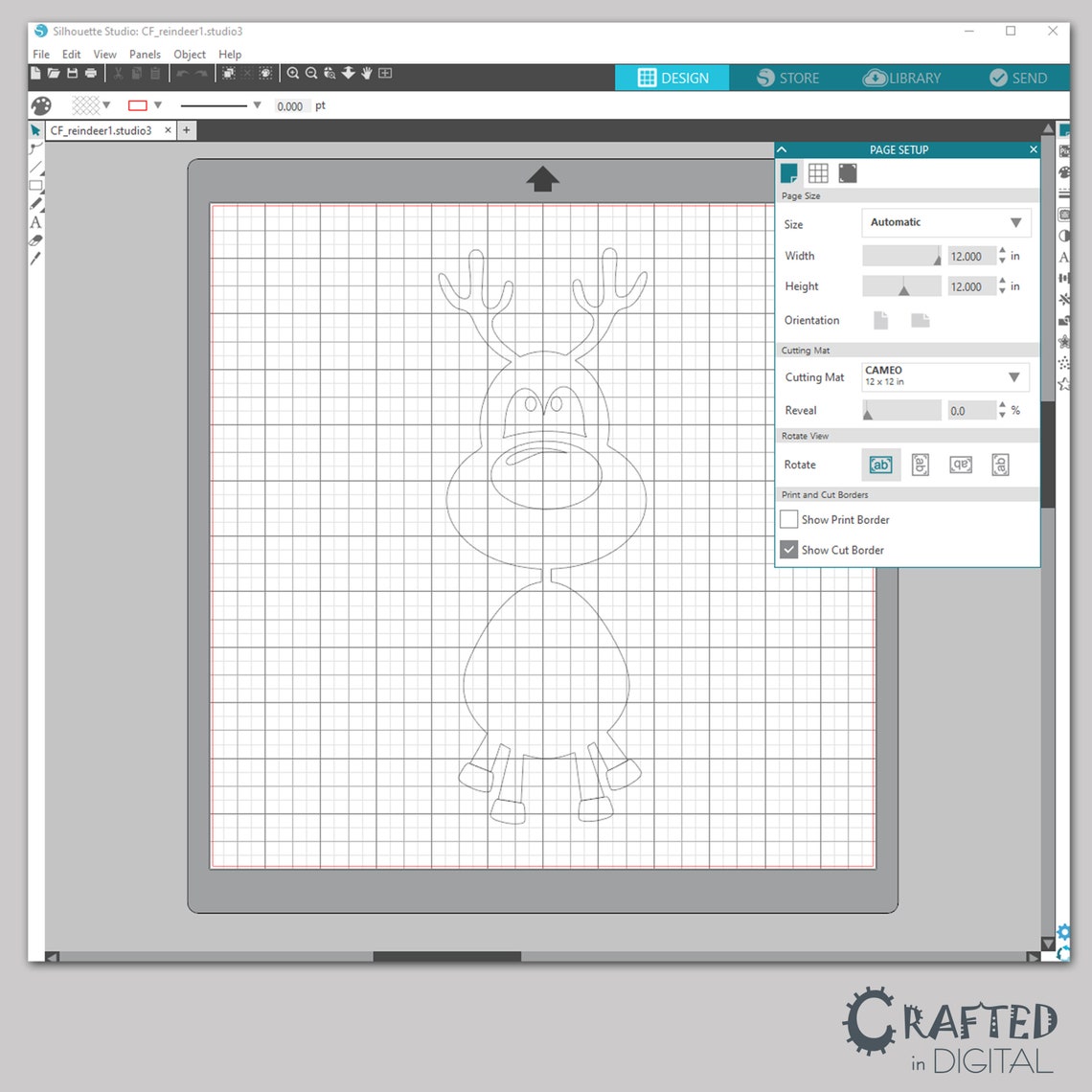 Reindeer Cut File Collection Christmas Cut Files - Etsy