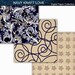 Navy & Kraft Paper Love - Digital Paper Collection 12x12 - Etsy