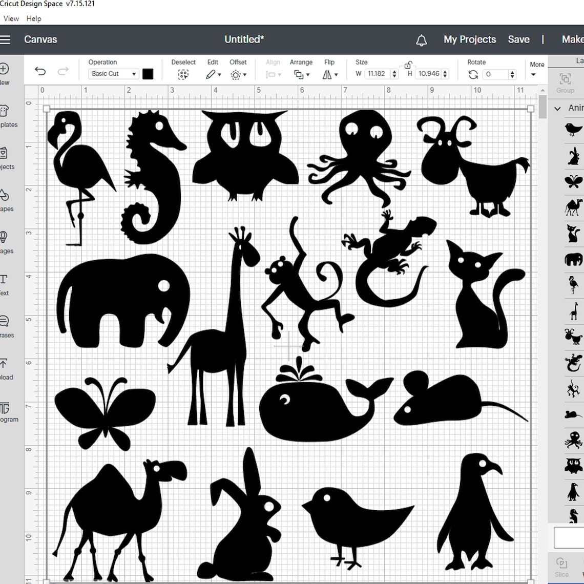 Cute Critters Cut File Collection - Svg/dxf/ai/png Files Suitable for ...