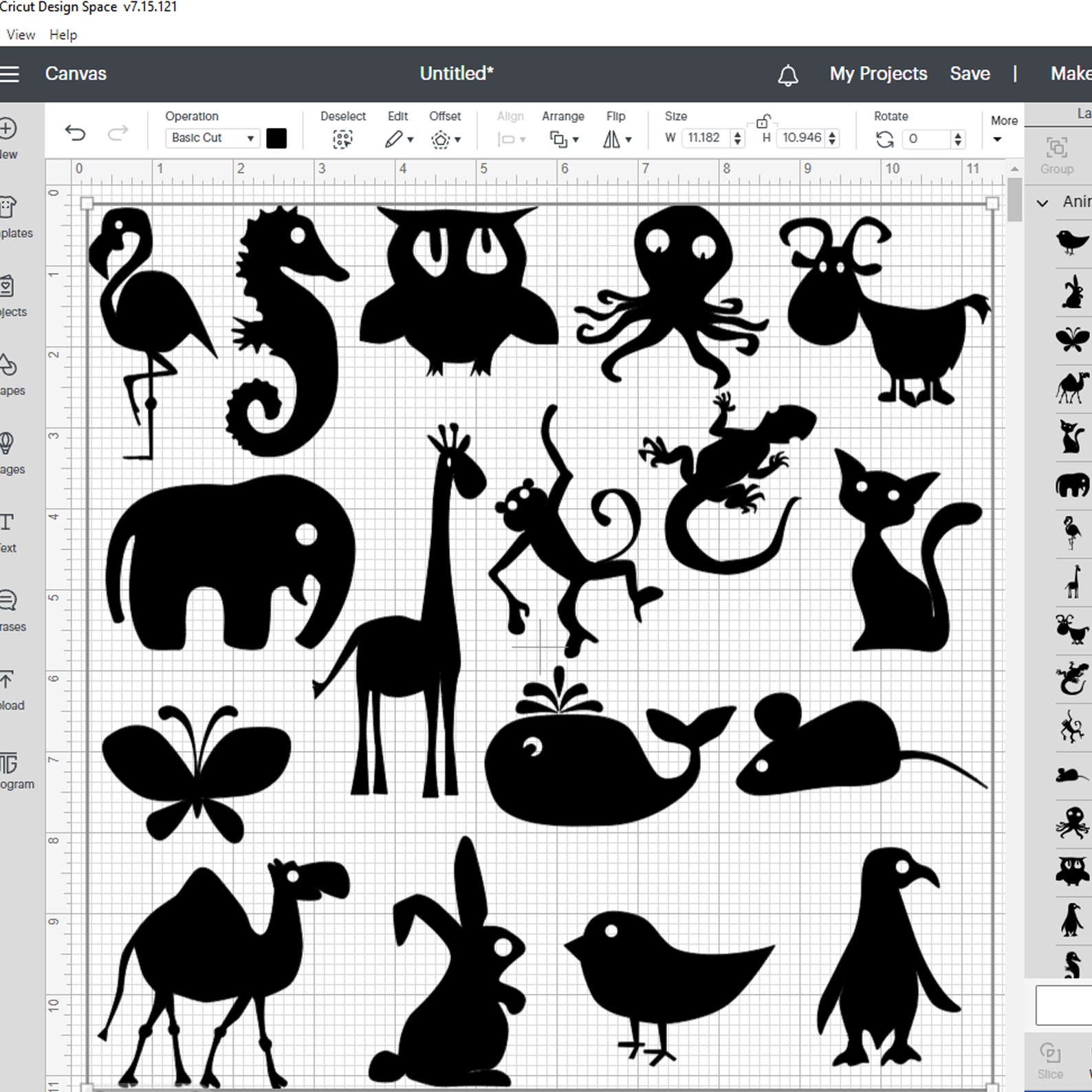 Cute Critters Cut File Collection Svg/dxf/ai/png Files - Etsy