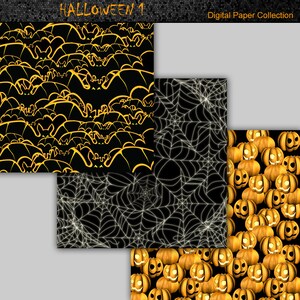 Halloween Digital Paper - Scrapbook Collection 12x12 - Etsy