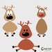 Reindeer Cut File Collection Christmas Cut Files - Etsy