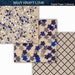 Navy & Kraft Paper Love Digital Paper Collection 12x12 - Etsy