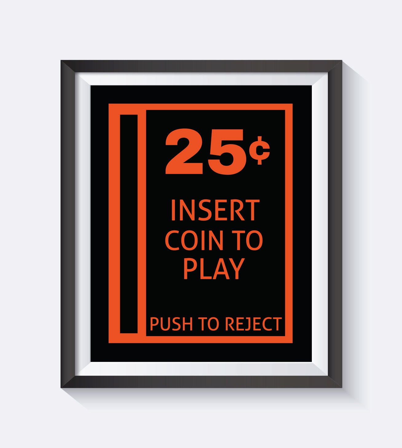 Coin Slot, Pinball, Arcade Game , Room Art, Games Room, Man Cave, Woman ...