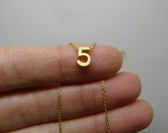 Number jewelry | Etsy