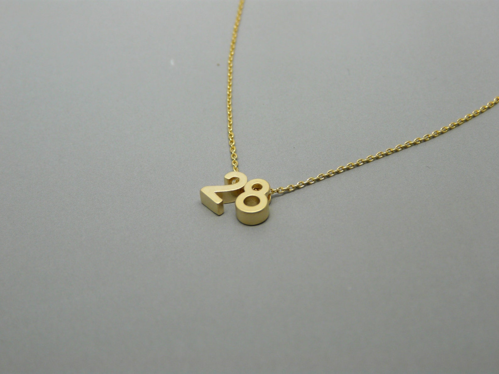 Number Necklace Lucky Number Necklace Number Jewelry Number - Etsy