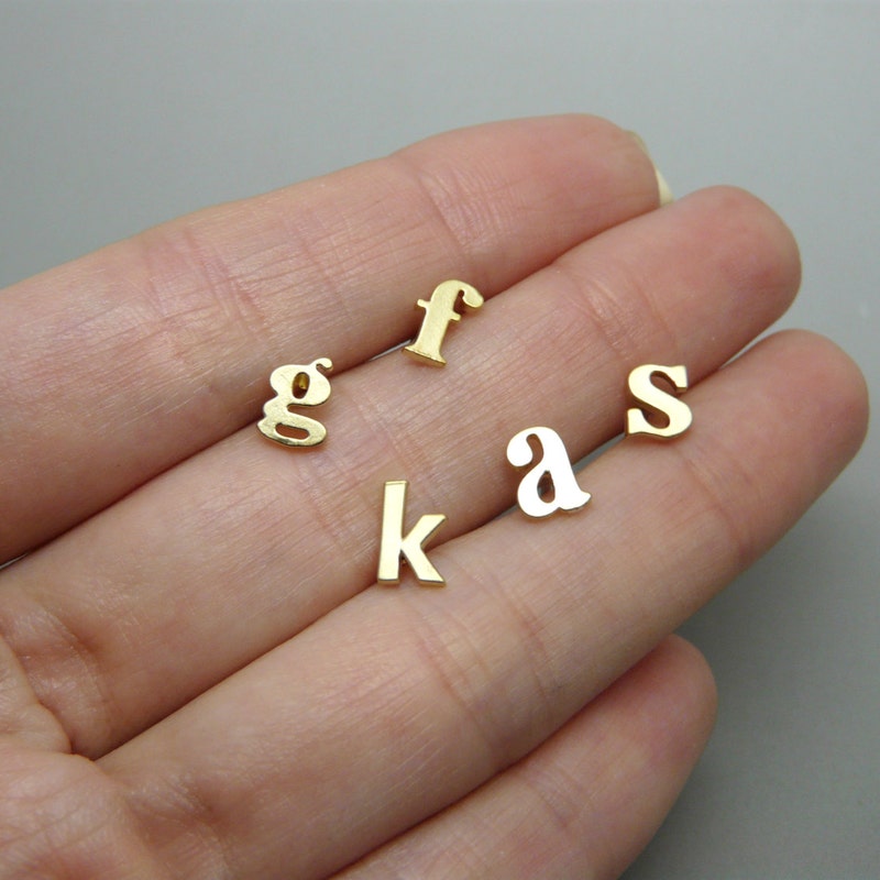 Initial Earrings - Etsy