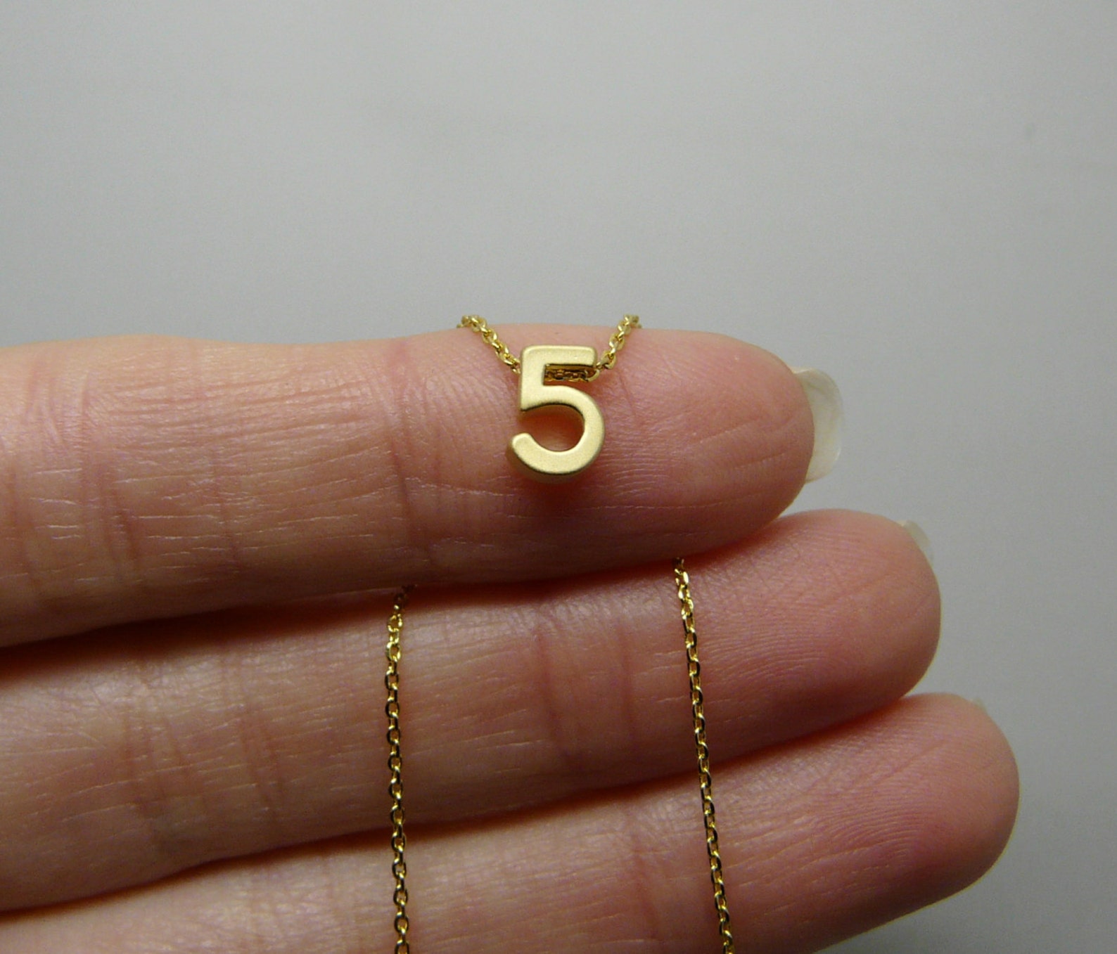 Number Necklace, Lucky Number Necklace, Gold Number Jewelry, Number ...