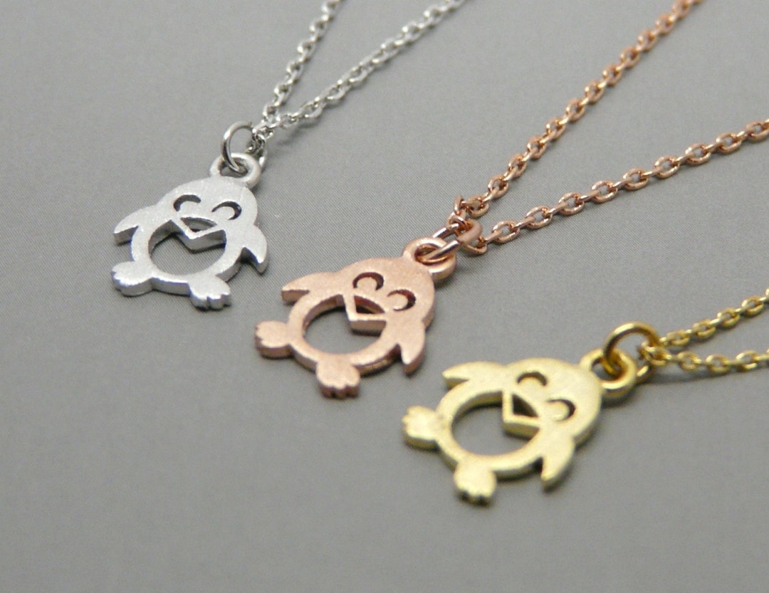 Penguin Necklace, Penguin Jewelry, Penguin Pendant, Penguin Charm, Bird ...