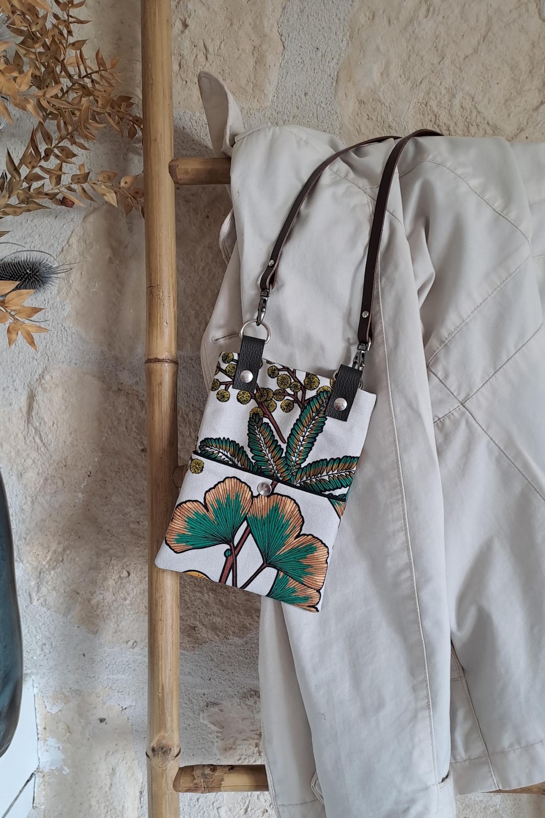 Removable and Interchangeable Leather Shoulder Strap Phone Pouch ...