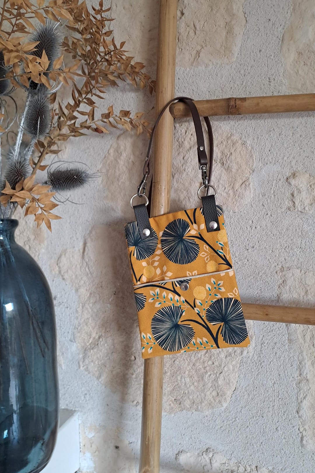 Removable and Interchangeable Leather Shoulder Strap Phone Pouch ...