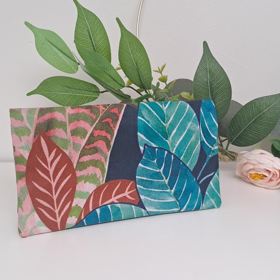 Tropical Leaves Checkbook Cover High Heel Checkbook Case Women's ...