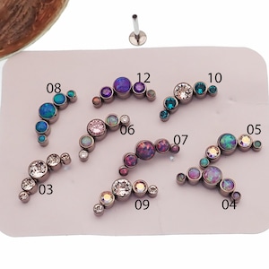 Titanium Helix Cluster With Flatback , Many Colors to Choose From ...