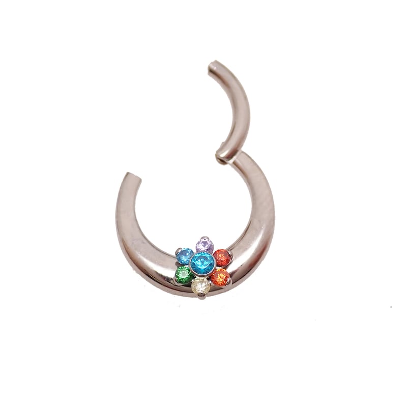 Fancy Titanium Nose Ring - Etsy