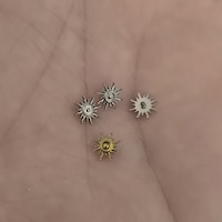 14K 16G Solid Gold Dermal Piercing/internally Threaded Dermal Anchor ...