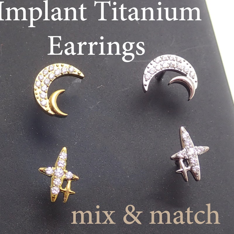 Titanium Earrings - Etsy