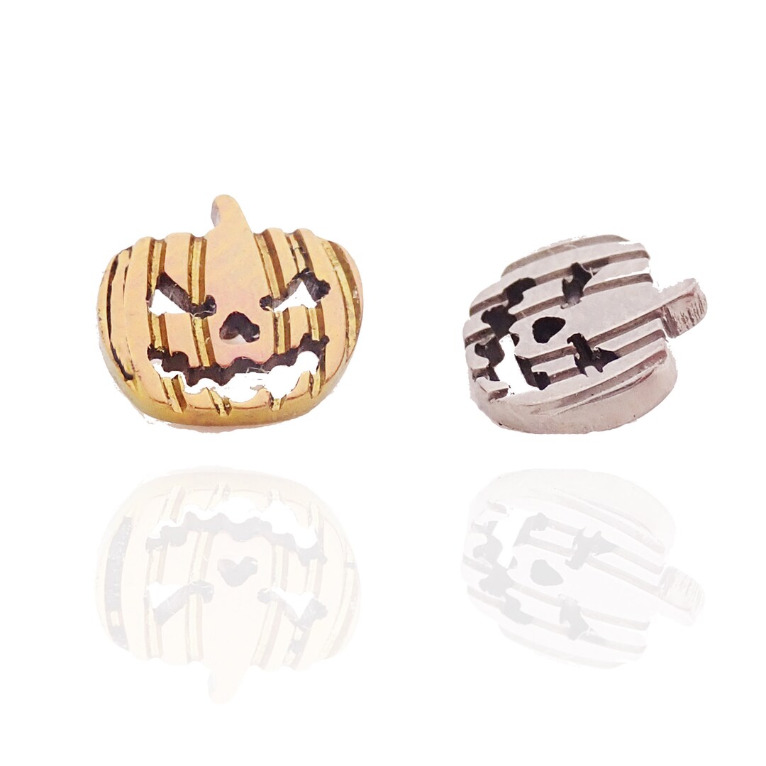 Internally Threaded, Implant Titanium Flatback Pumpkin Piercing, Helix ...