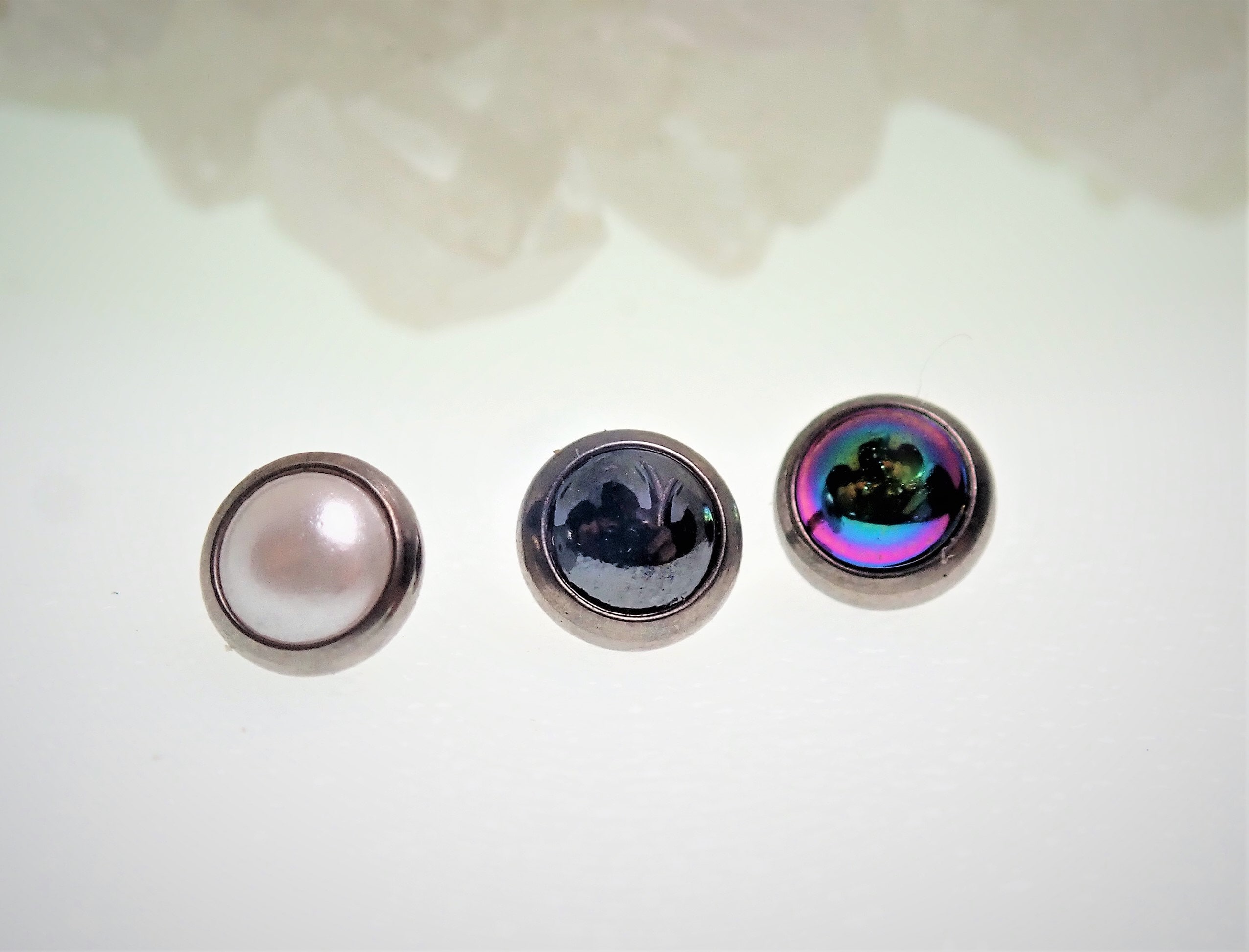 14G Titanium Pearlescent Internally Threaded Screw Top | Etsy