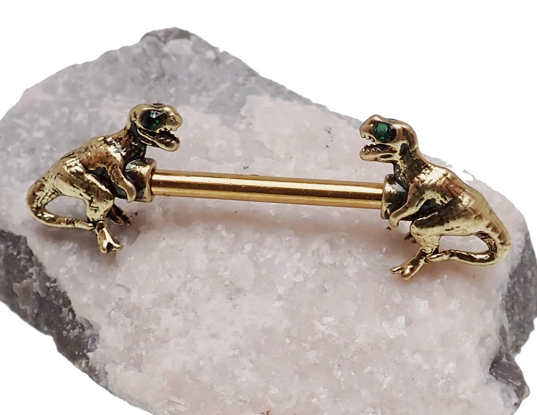 Dinosaur nipple rings store