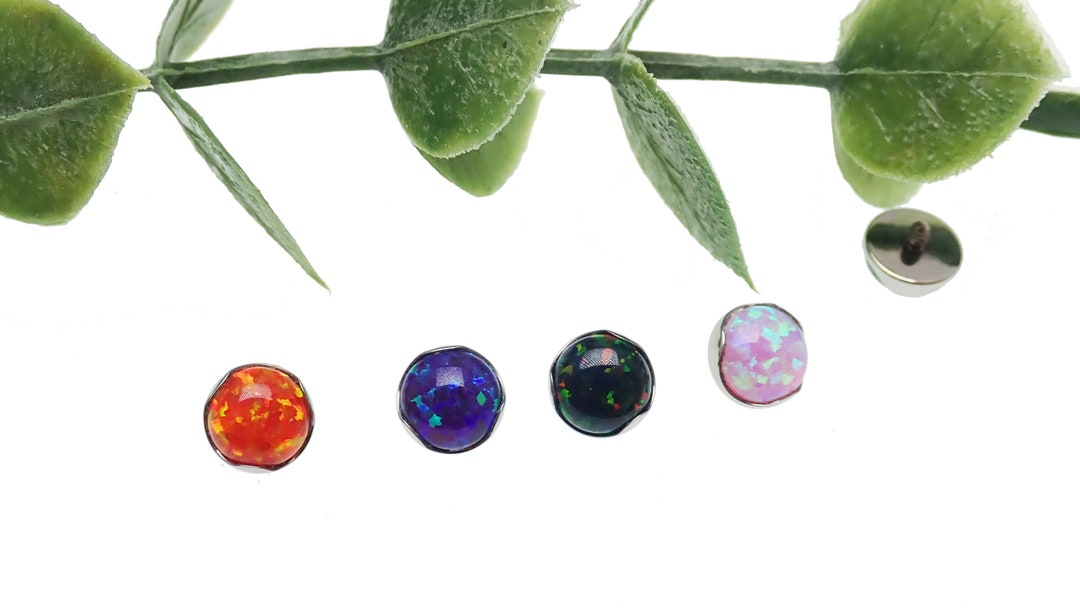 14G Implant Grade Titanium Internally Threaded Flat Tops in 5.5mm Lab ...