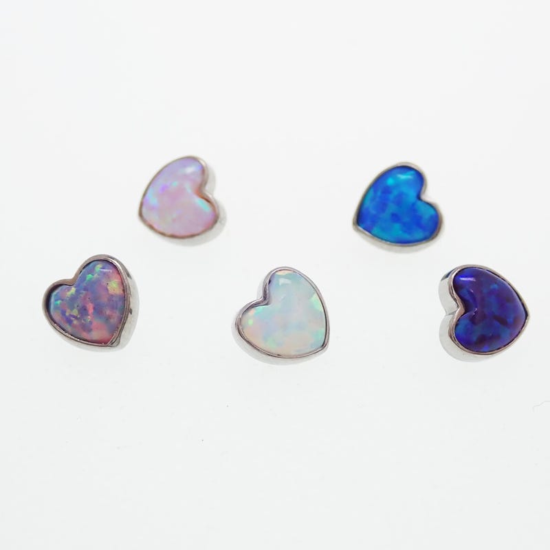 Heart Dermal Piercing - Etsy
