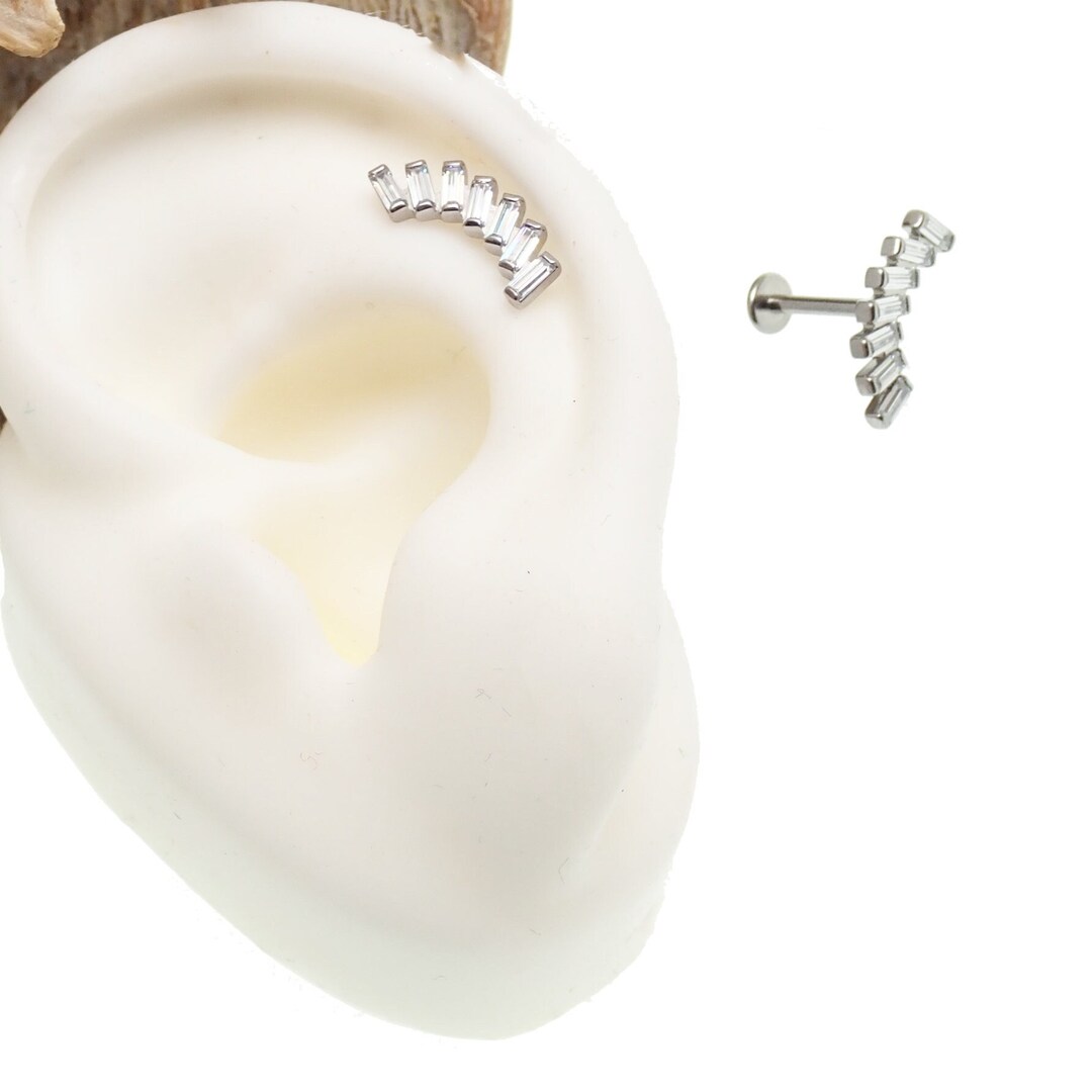 Implant Titanium Internally Threaded Helix Stunning Piercing Cluster ...