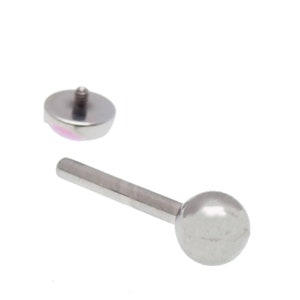12g 14g ASTM F136 Implant Titanium Internally Threaded Barbell , Solid ...