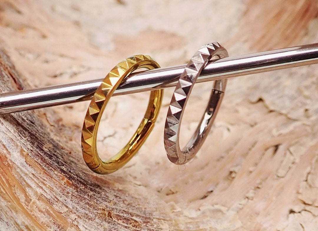 Implant Titanium Pyramid-style Engraved 8mm Titanium Clicker Rook ...