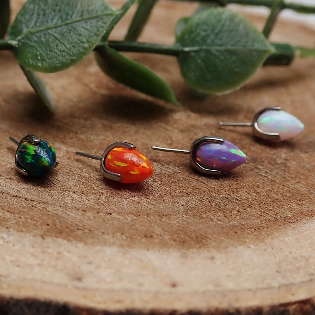 Bullet Cone End Only Titanium Threadless Push Fit Opals Loose ...