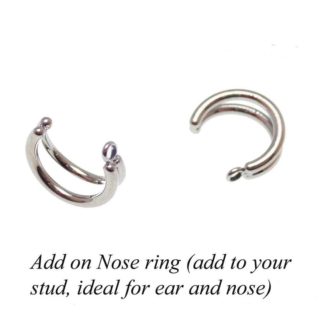 Implant Titanium Add on Hoop for Nose and Ear Piercings, Transform Your ...