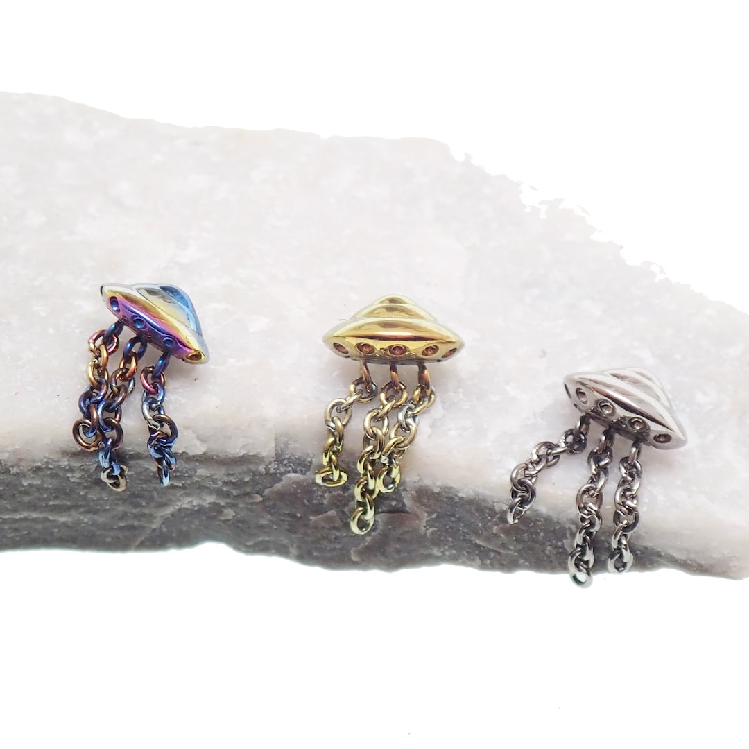 Internally Threaded UFO Space Ship With Chains,implant Titanium ...