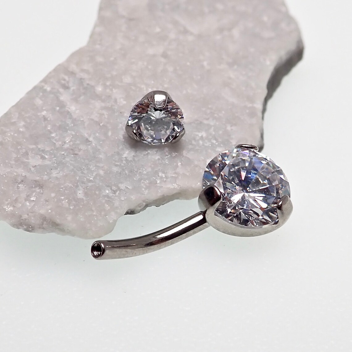 Implant Grade Titanium Internally Threaded Prong Set Belly - Etsy