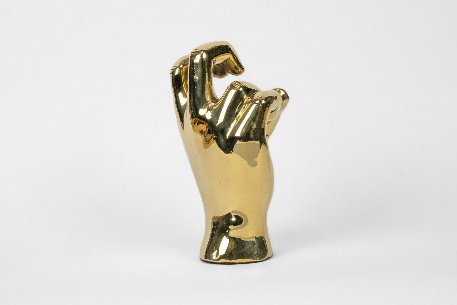 Horned Frog Hand Sign Sculpture in Brass - Etsy