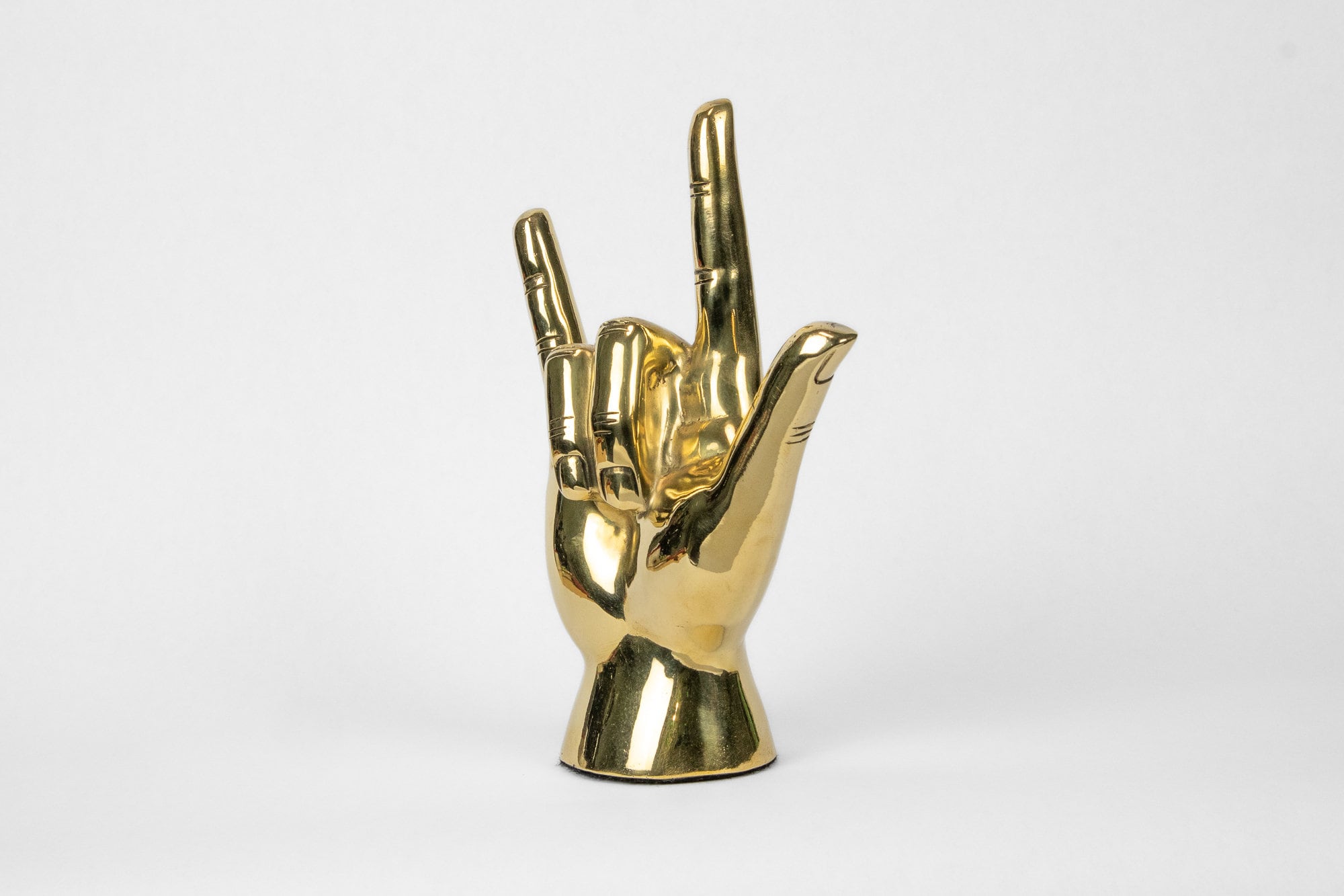 ILY or "i Love You" Hand Sign Sculpture in Brass - Etsy