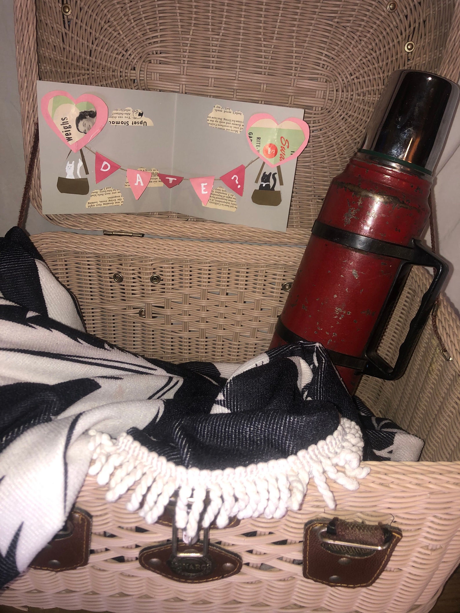 Date Proposal, Lovers Basket, Customizable Picnic Basket W/ Chocolates ...