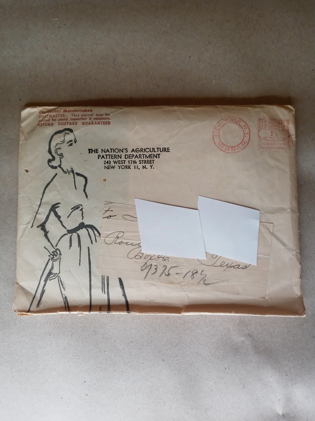 RARE Authentic Antique Unopened Collectible Mail Order Sewing Pattern ...