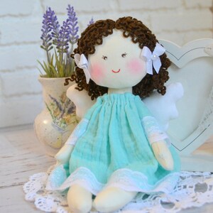 Rag Doll Angel 9 Inches, Guardian Angel Doll, Birthday Gift, Gift for ...