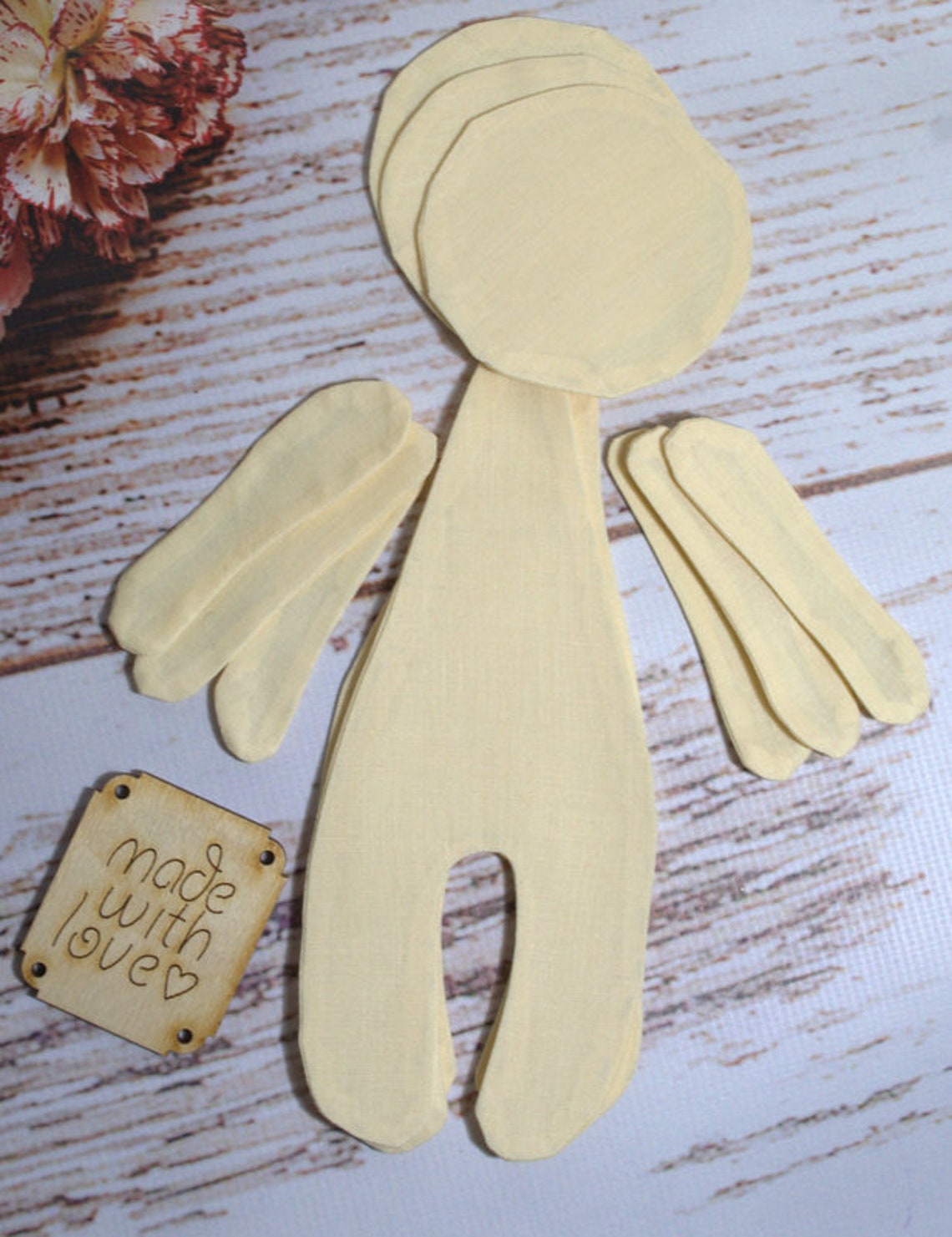 3 Blank Doll 7.5 Rag Dolls Set Blank Doll Handmade | Etsy